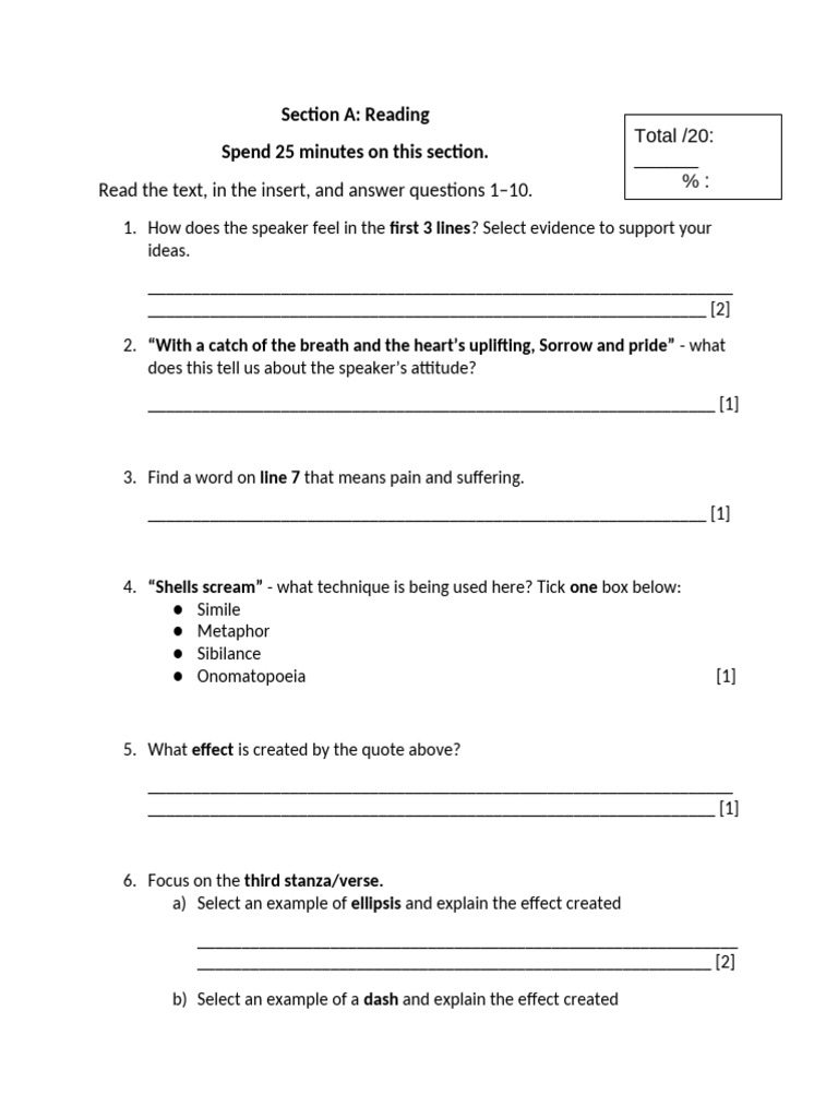 Exam Style Questions | PDF