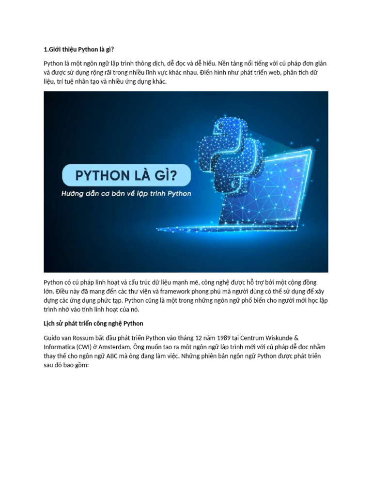 Trường and Trường nd tìm hiểu python | PDF