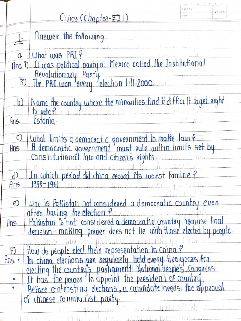 Soham Khose 9 H 25 (Civics Ls. 1) | PDF