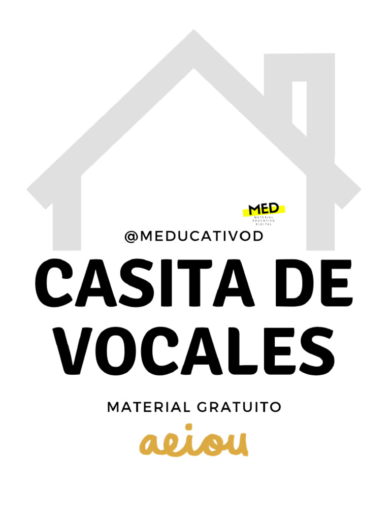 Material Gratuito - Casita de Vocales | PDF