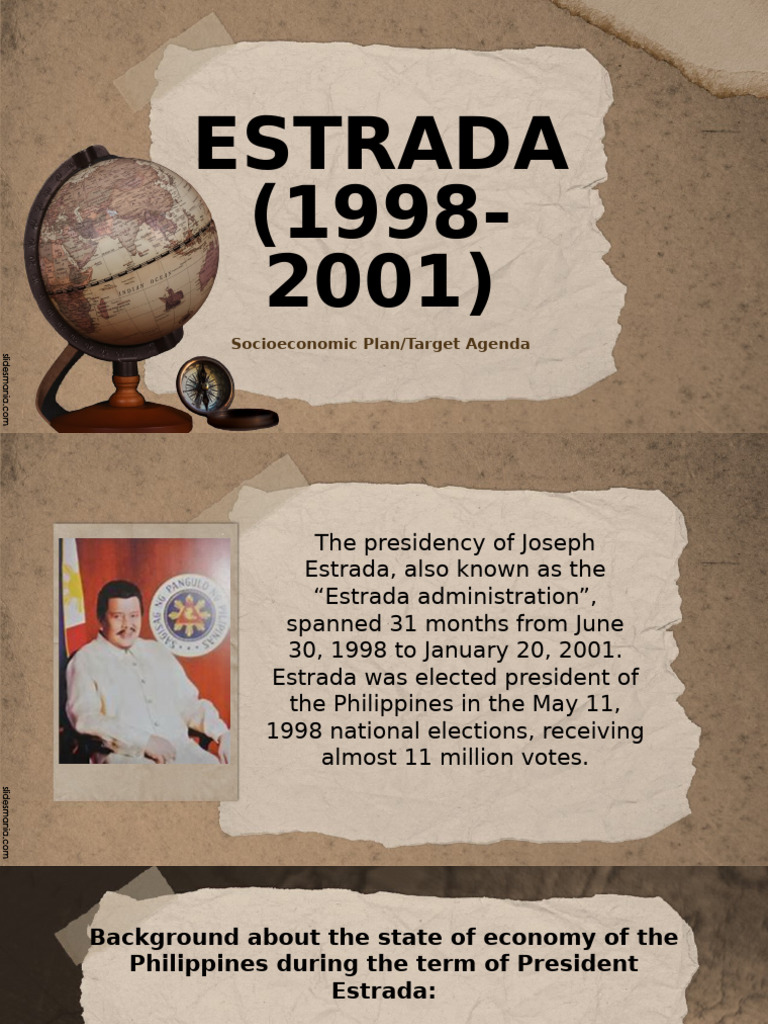 Estrada Administration Socioeconomic Agenda | PDF | Social Science