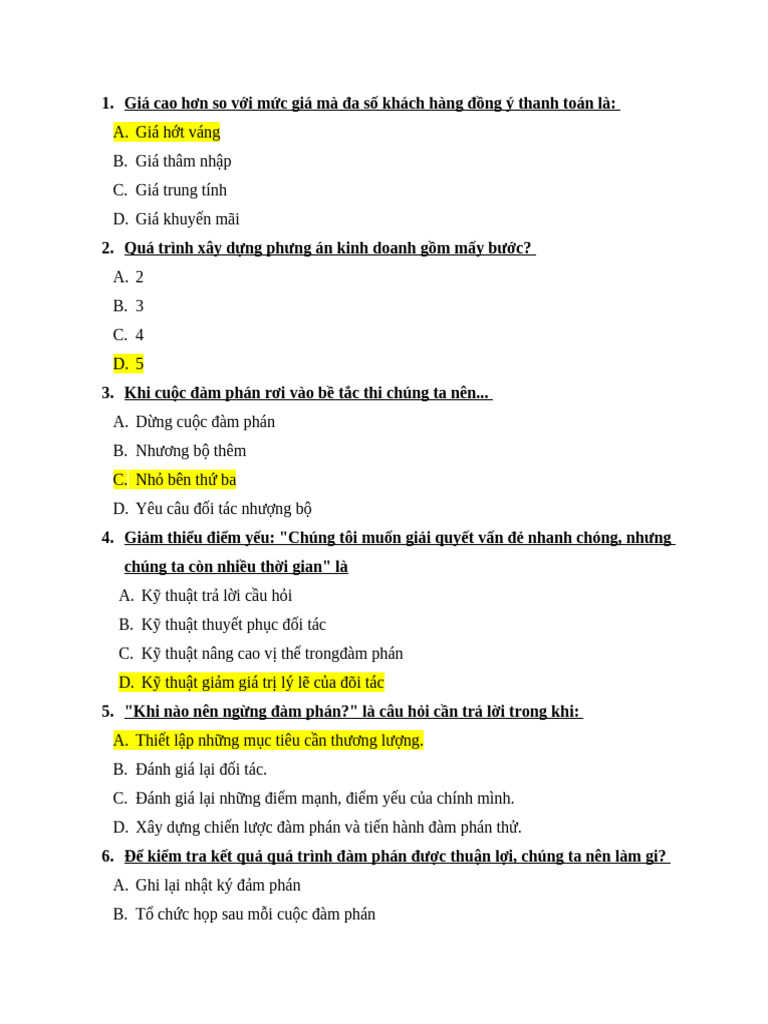 Trắc nghiệm KNDP | PDF