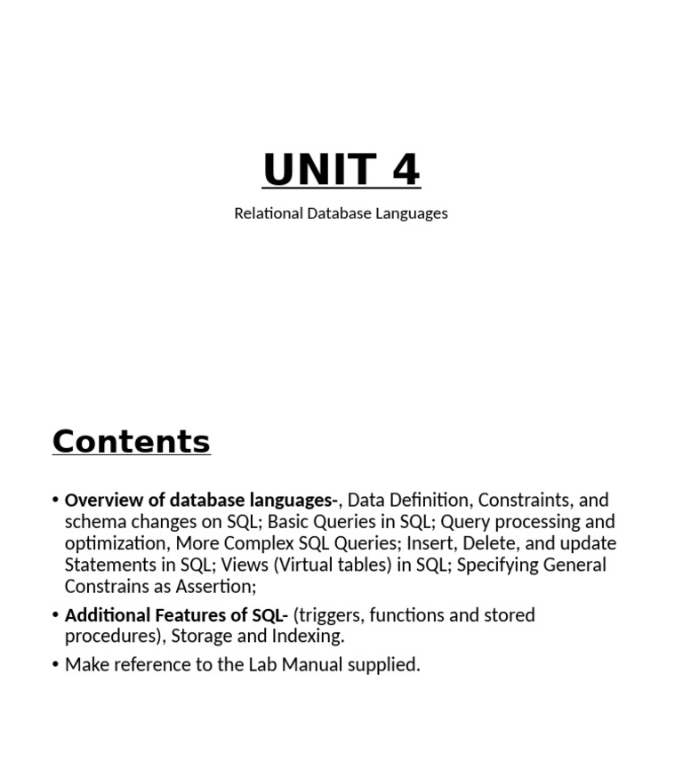 Unit 4 | PDF