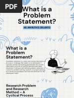 Problem and Purpose Statement Guide | PDF | Quantitative Research ...