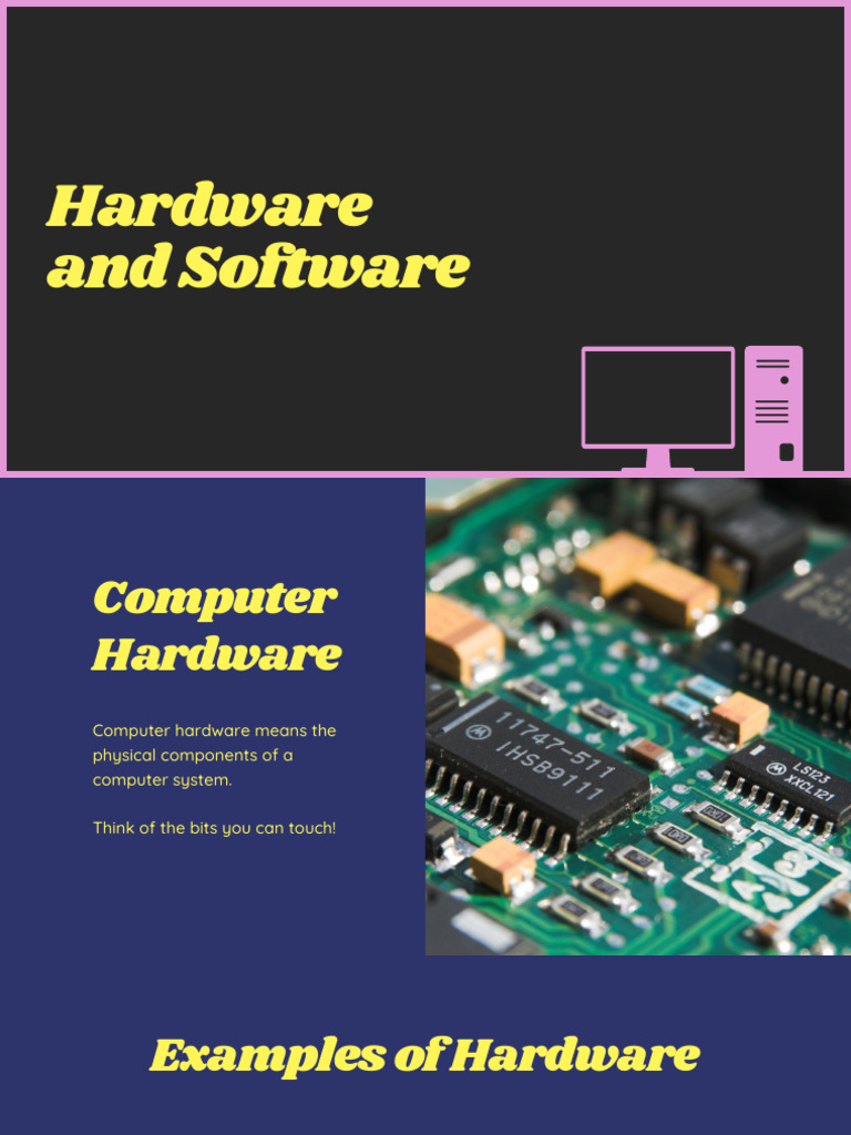 Hardware and Software Presentation in Colourful Retro Styl | PDF ...