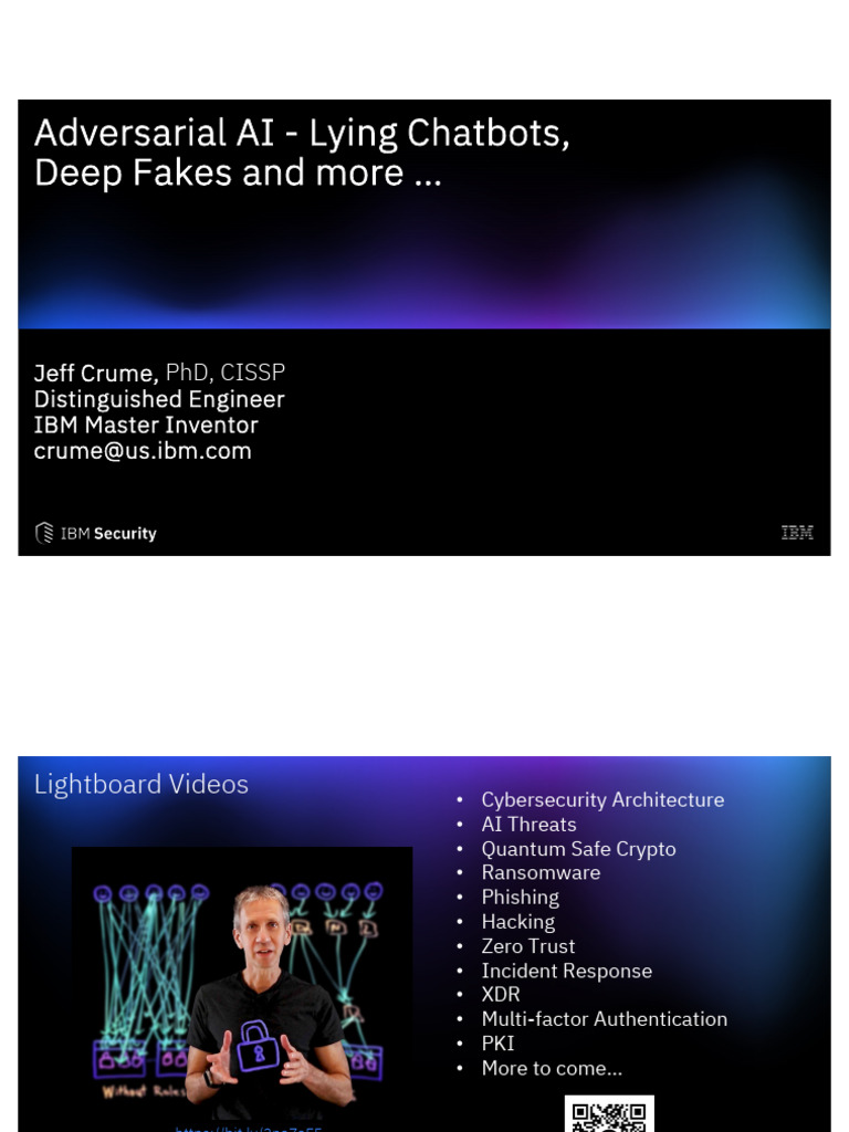 Jeff Crume - Hall F | PDF | Machine Learning | Computer Security