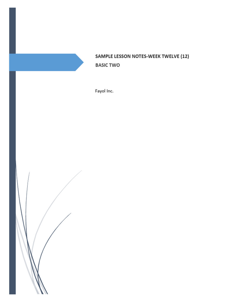 Week 12 Notes B2 Pdf Learning Curriculum