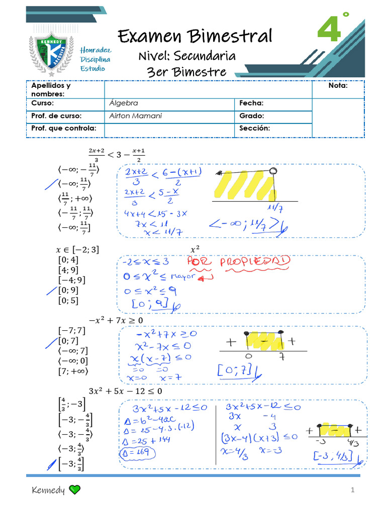 4to Álgebra | PDF