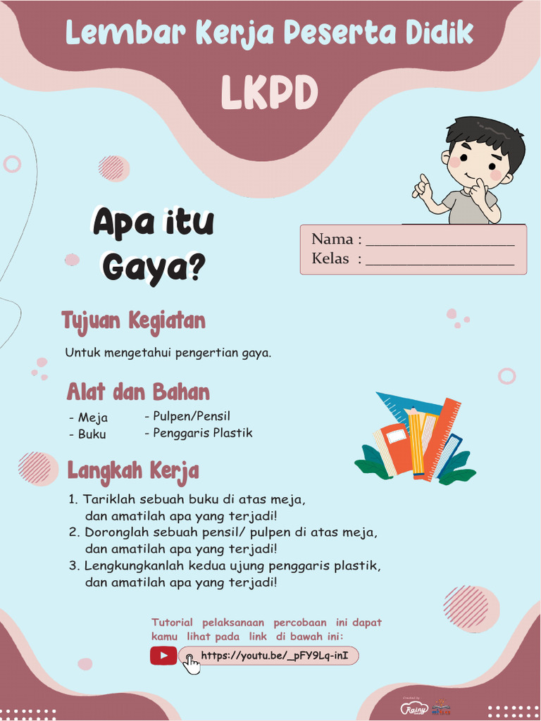 LKPD Pengertian Gaya | PDF