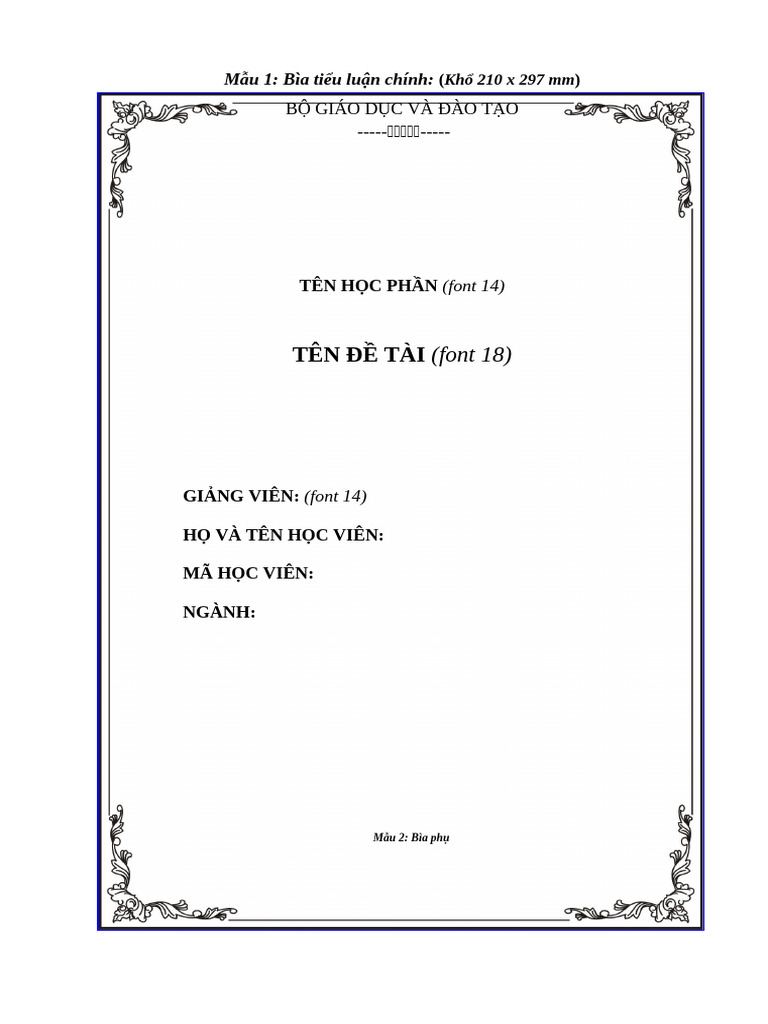 Tên Đề Tài: (font 18) | PDF