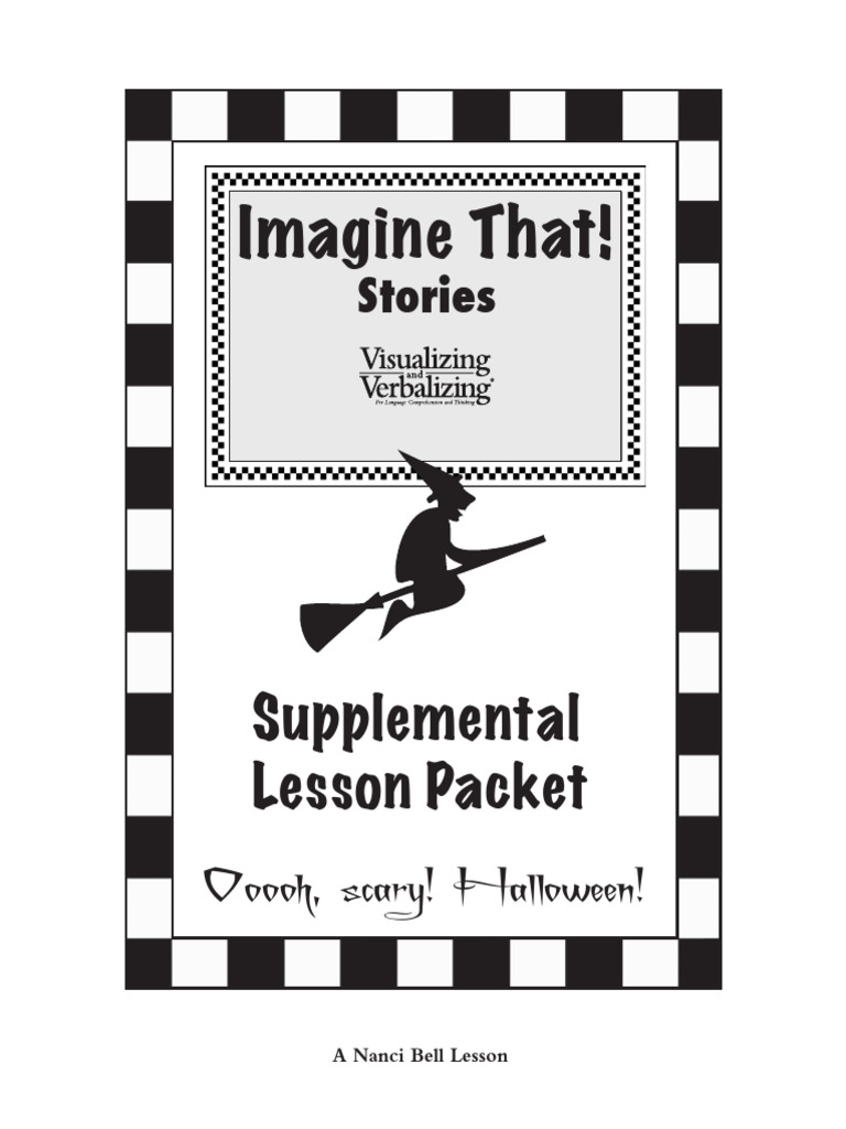 Visualizing & Verbalizing Workbook - Halloween | PDF