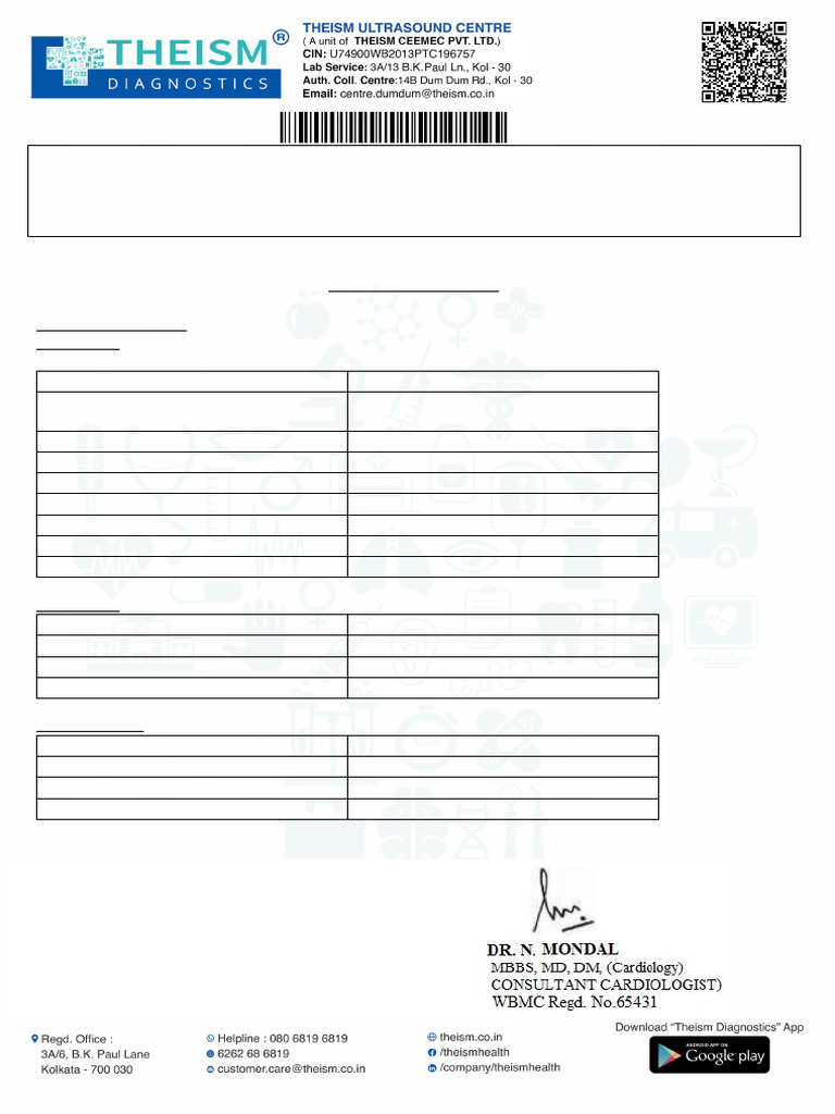 labreportnew.aspx | PDF | Heart Valve | Diastole