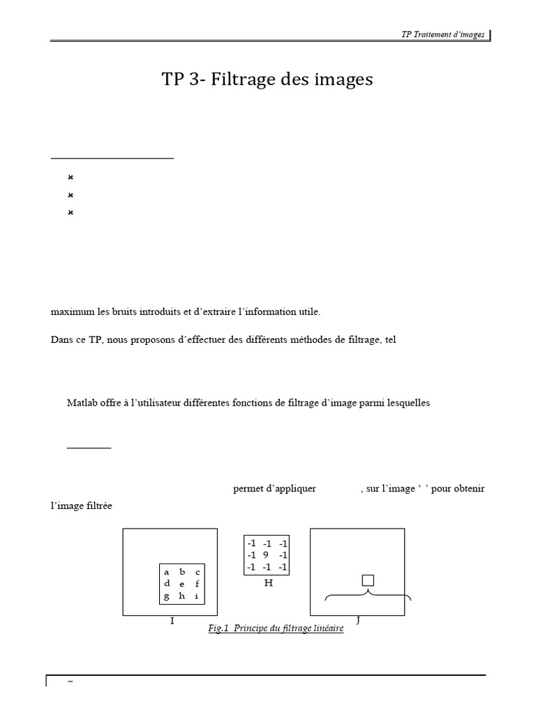 Filtrage d'images avec Sobel et Prewitt | PDF | Filtre (électronique ...