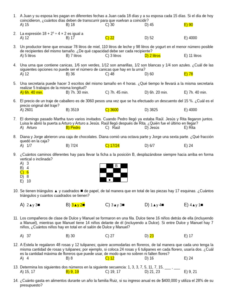 Ex MATE Febrero 2024 Habitat FS Semestral | PDF