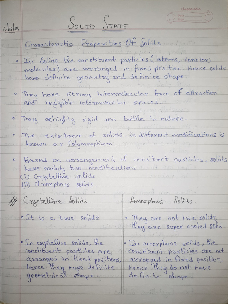 Solid State | PDF | Crystallography | Condensed Matter Physics