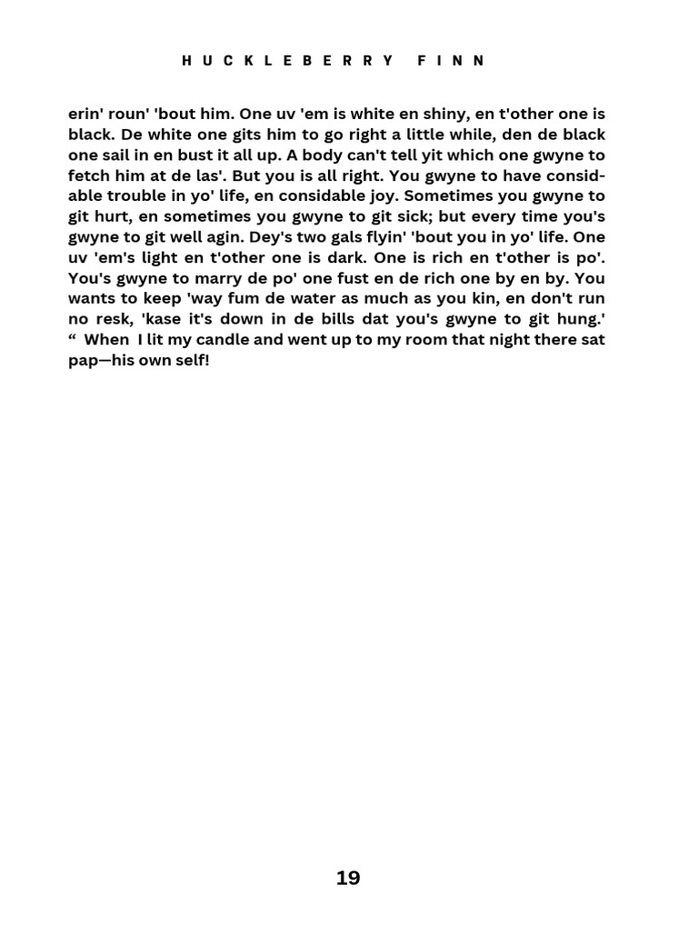 Huckleberry Finn | PDF
