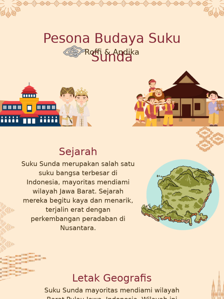 Presentasi Suku Sunda | PDF | Ilmu Sosial | Seni