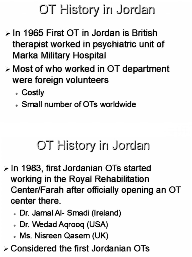 OT History in Jordan. 2 | PDF