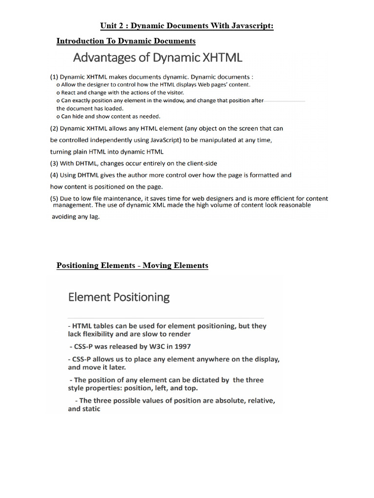 WP Unit 2 | PDF | Dynamic Web Page | World Wide Web