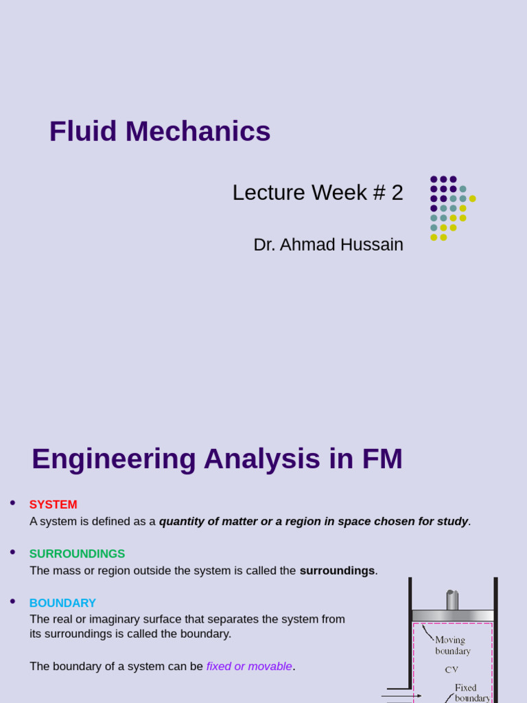 Lecture Week # 2 | PDF | Viscosity | Shear Stress