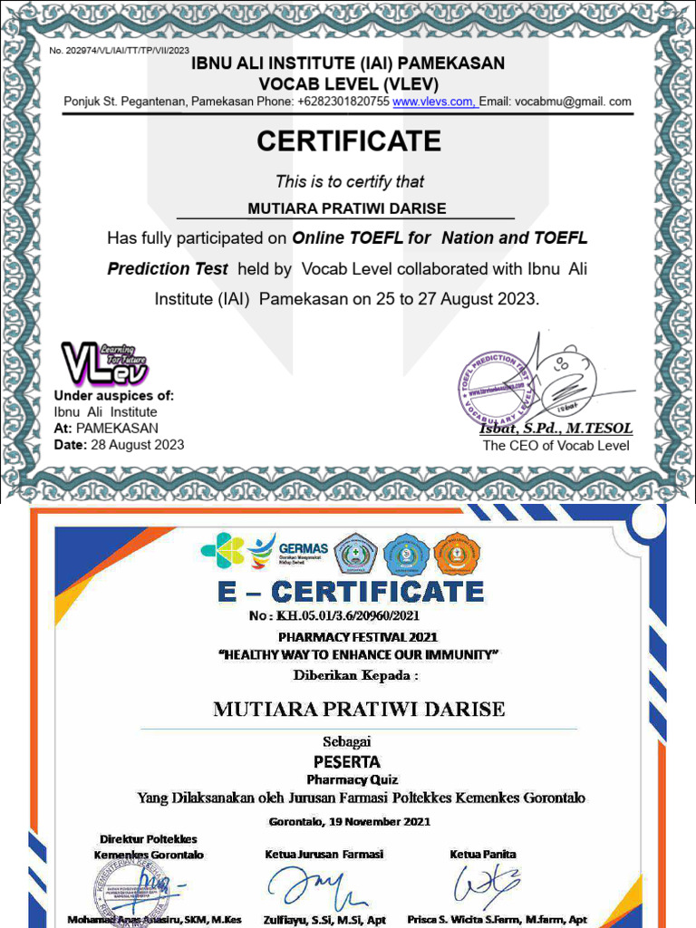 Sertifikat Compressed 1 Compressed Dikompresi Compressed Pdf