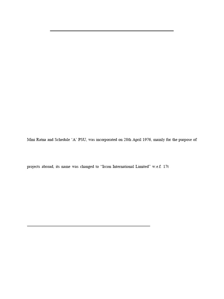 Information and News For The Year 2024 About IRCON | PDF