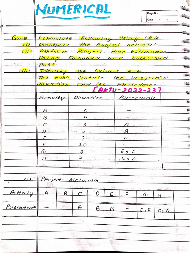 Numericals SPM | PDF