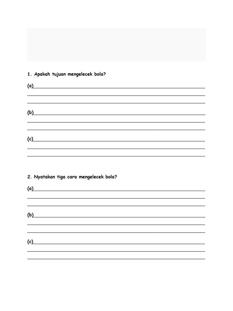 Mengelecek Tahun 3 | PDF