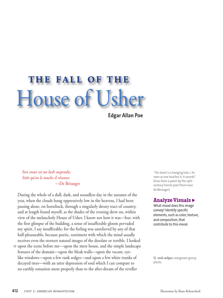 "The Fall of the House of Usher" Analysis | PDF | Burial