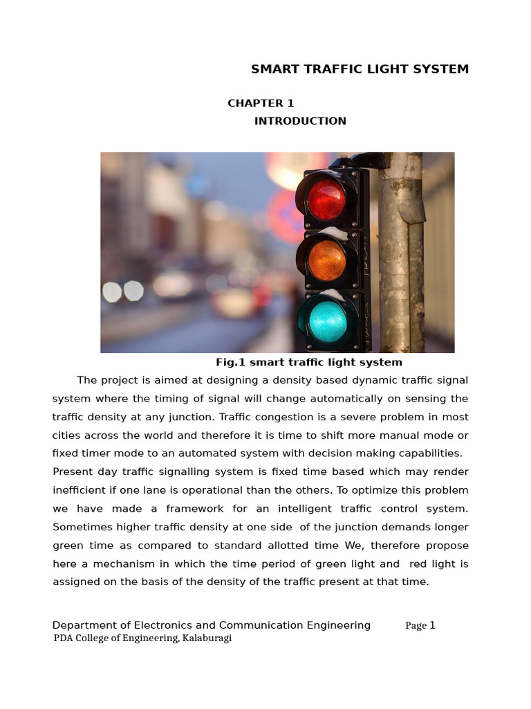 Smart Traffic Light System | PDF | Infrared | Traffic