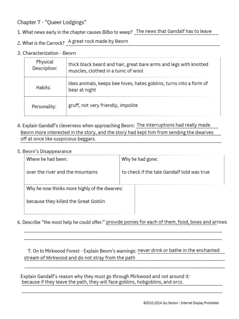 Hobbit Ch7 | PDF | The Hobbit | Middle Earth Books