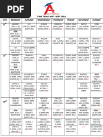 Time Table 2023-24 | PDF
