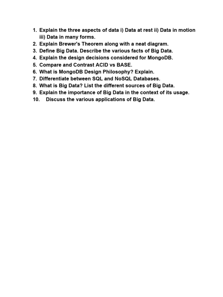 Unit 1 Exam Questions | PDF