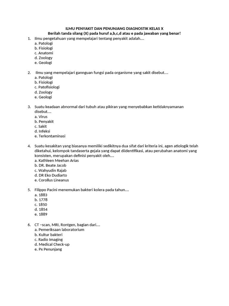 Soal Ippd Kelas X KK 21 Mei 2021 | PDF