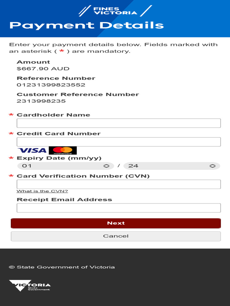 Victoria Fines Payment Portal | PDF
