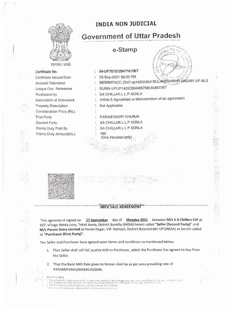 Param Agreement | PDF