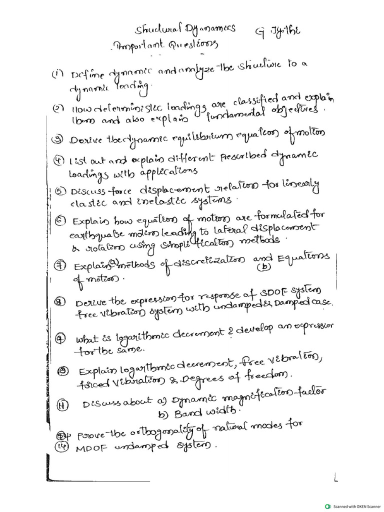 Structural Dynamics Material | PDF