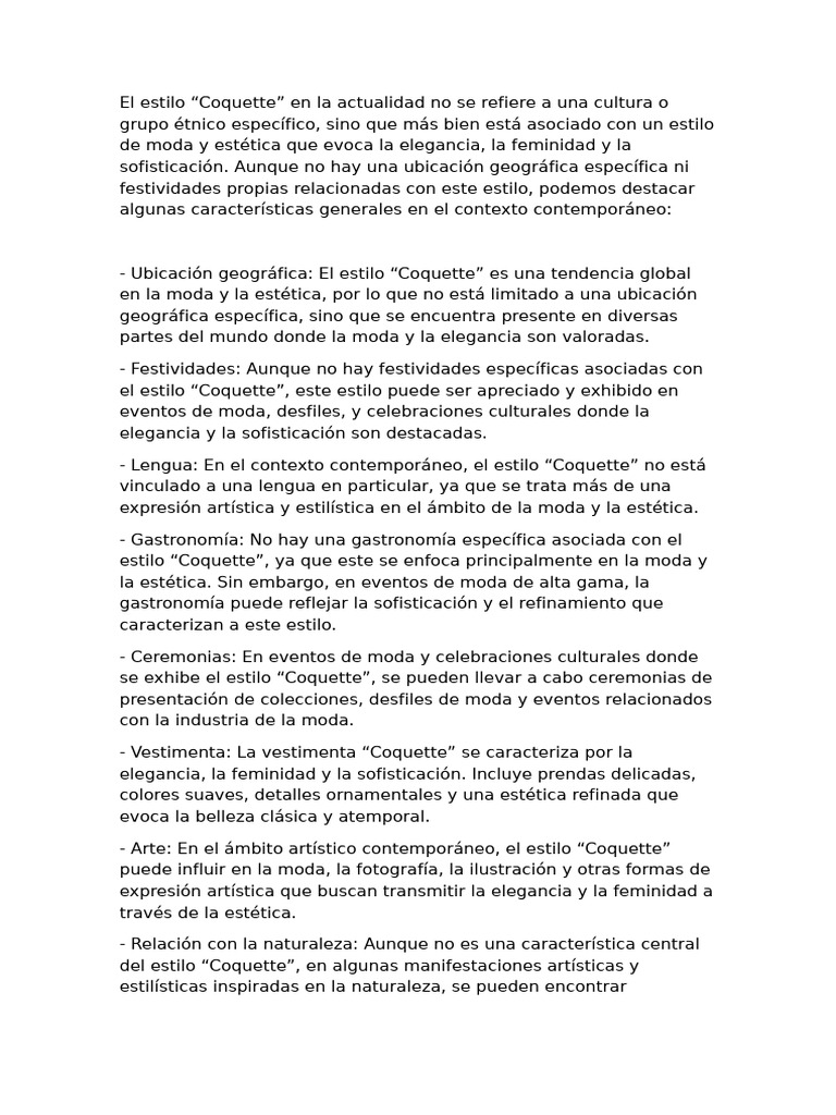 Coquette | PDF | Moda | Estética