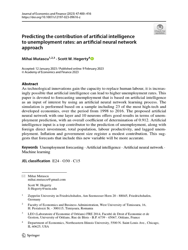 Ebsco-Article 2 | PDF | Autoregressive Model | Nairu