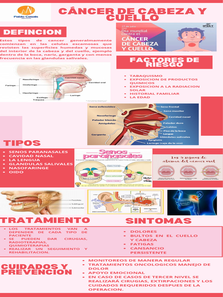Cáncer de Cabeza y Cuello: Guía Completa | PDF