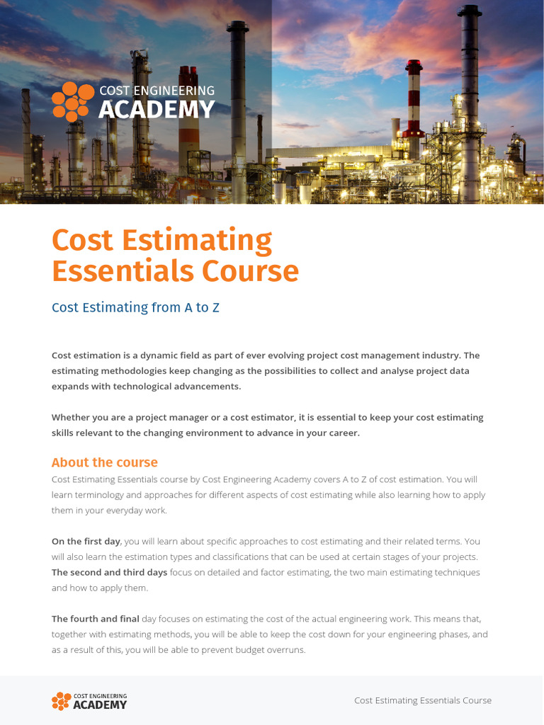 Cost Estimating Essentials | PDF | Cost Accounting | Engineering