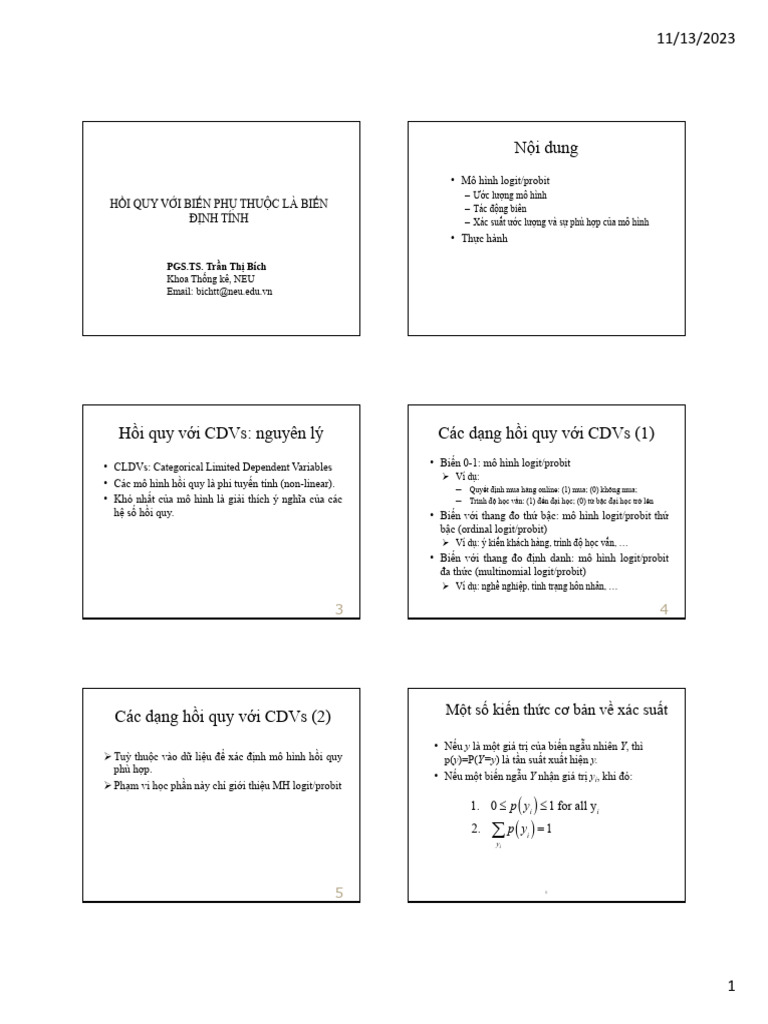 Lecture 7 - CDV | PDF