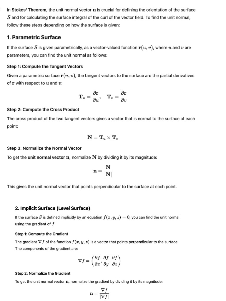 Stoke's Theorem | PDF