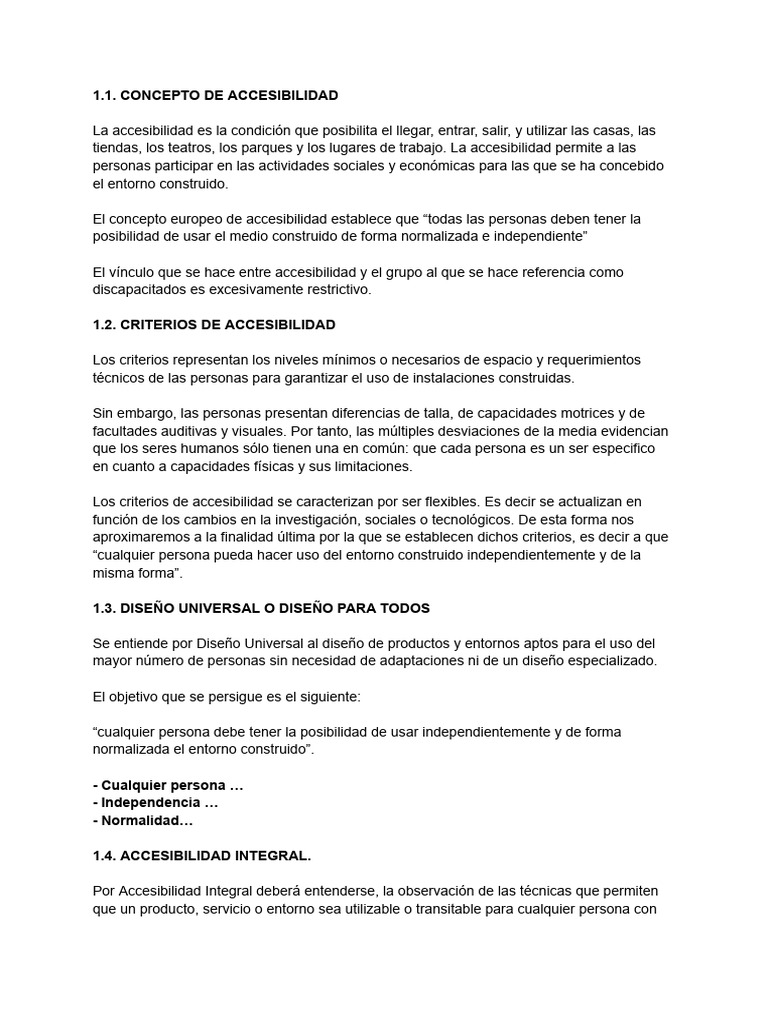 Resumen Legislación | PDF | Accesibilidad | Invalidez