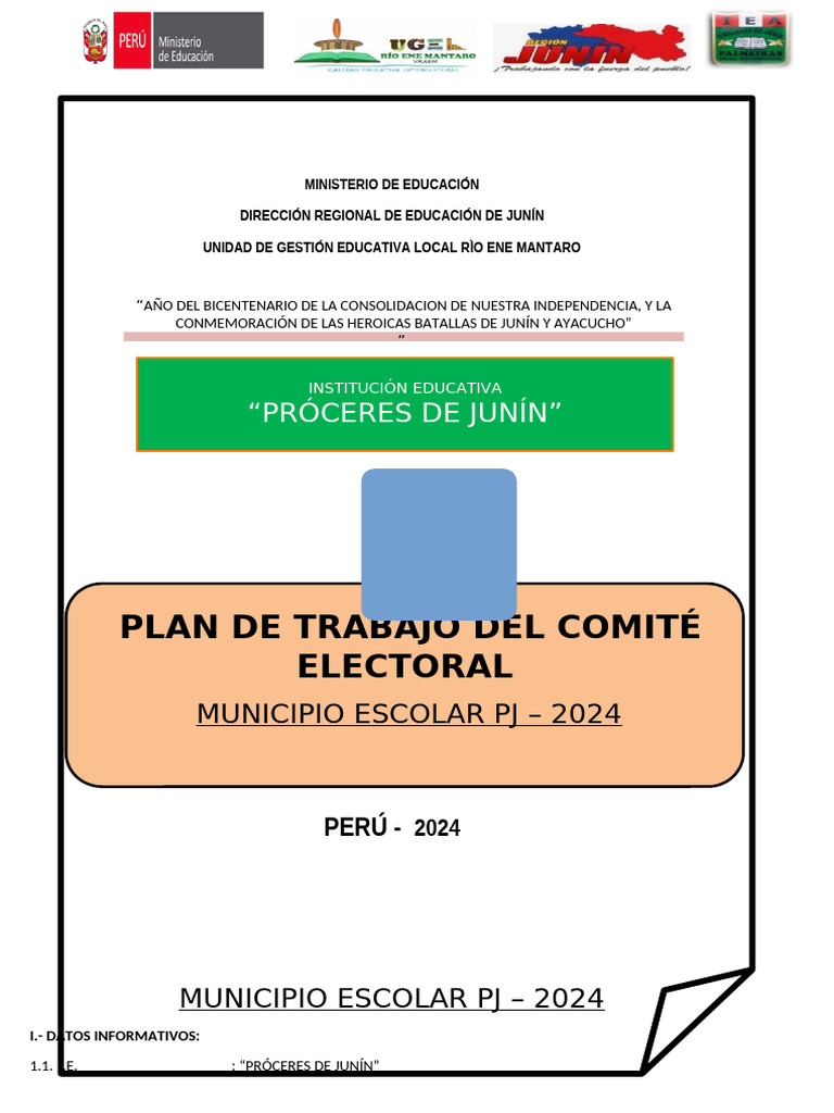 Plan de Municipio P.J. | PDF | Gobierno