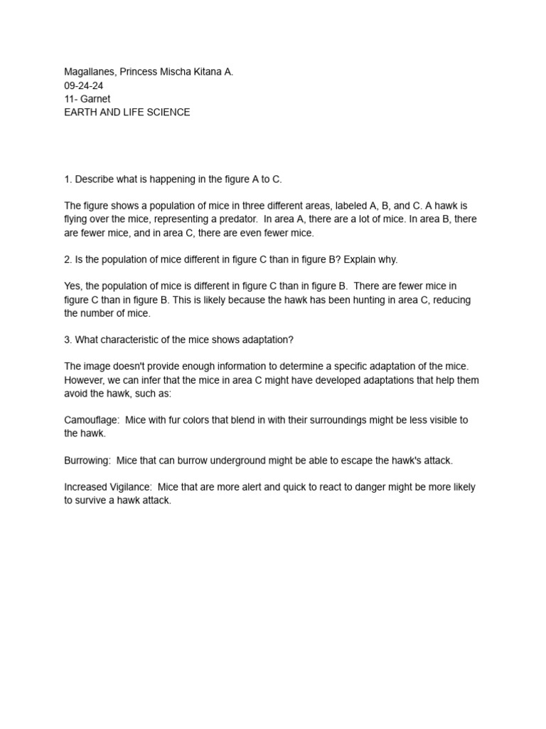 ACTIVITY 1 - WILL SURVIVE - Magallanes, Princess Mischa Kitana A. | PDF