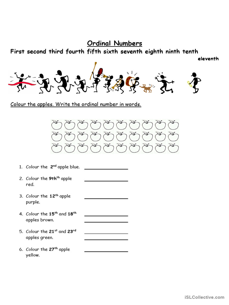 Ordinal Numbers | PDF | Cooking, Food & Wine | Home & Garden