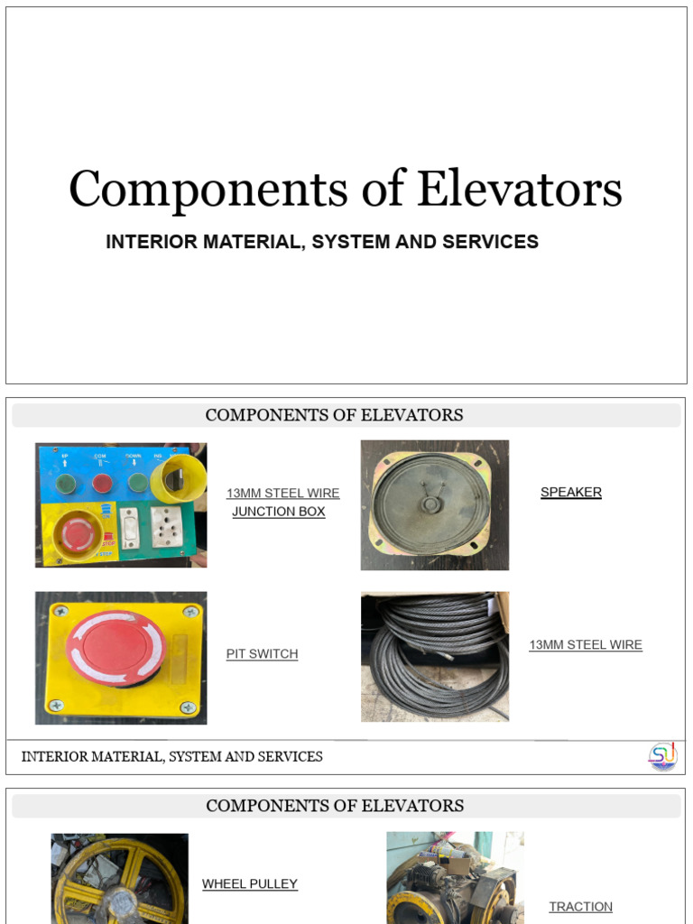 Components of Elevators | PDF | Elevator | Transport