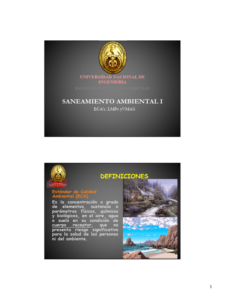 ECA vs. LMP | PDF | Agua | Aguas residuales