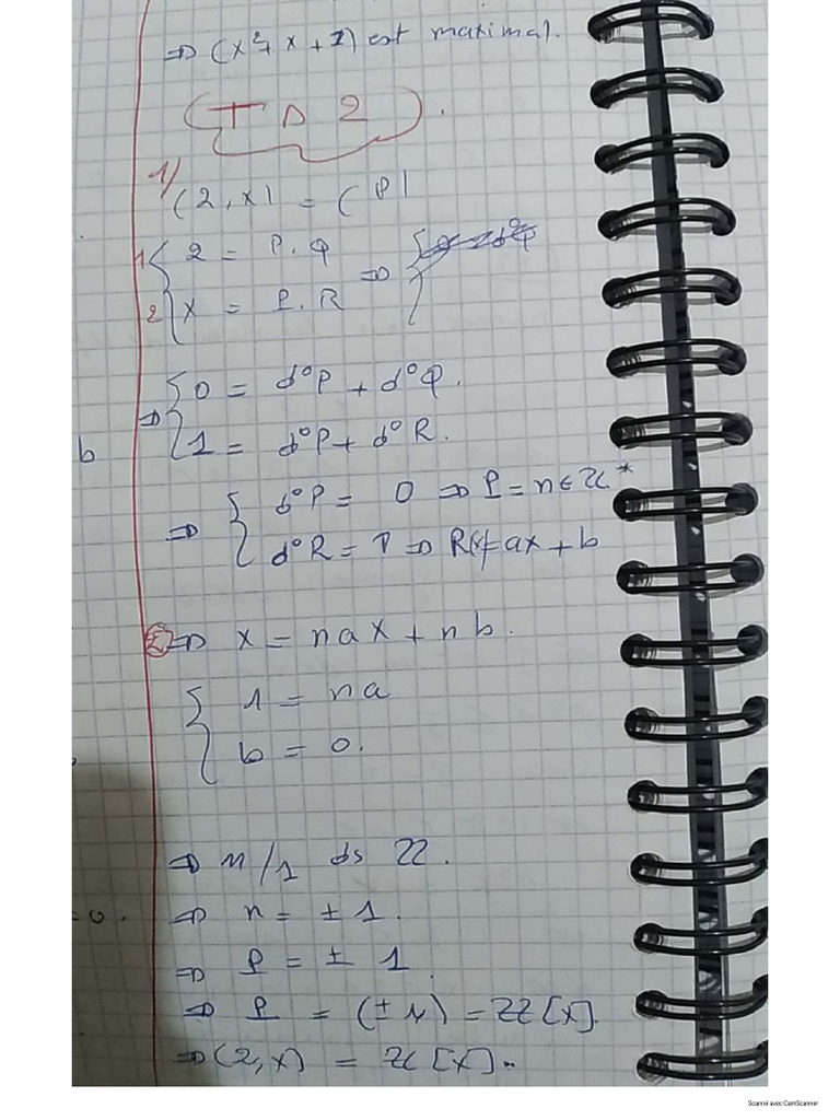 Corr TD 2 Algèbre | PDF